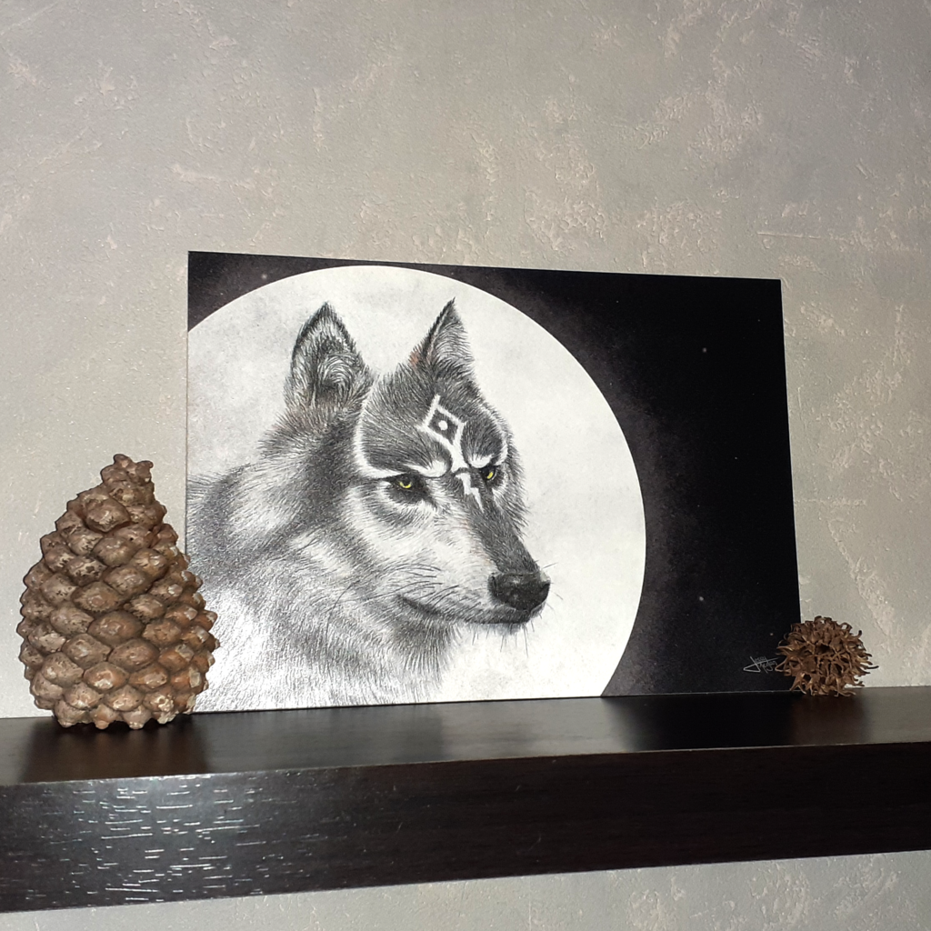 Link - Tableau A4/A3, illustration réaliste par Jessy Megan